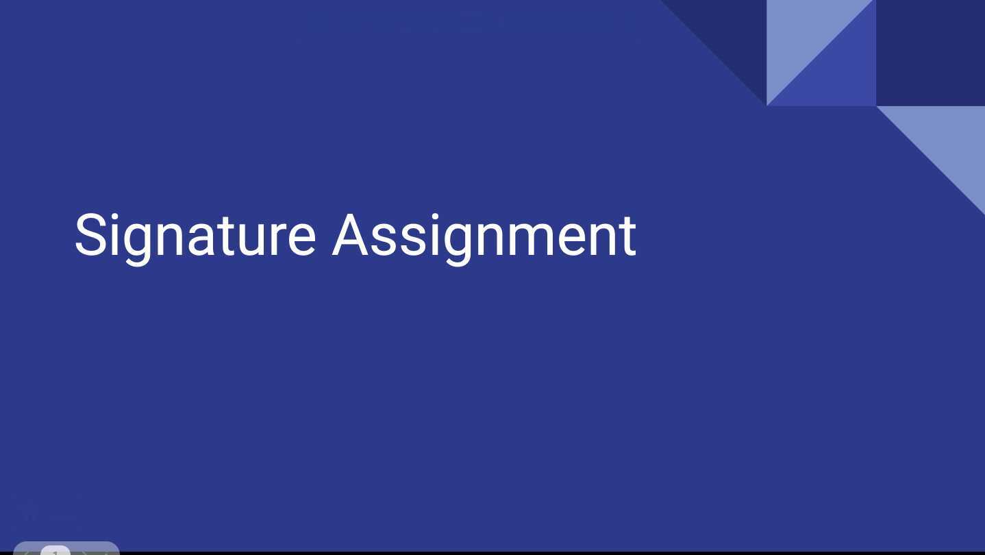 Psych Signature Assignment