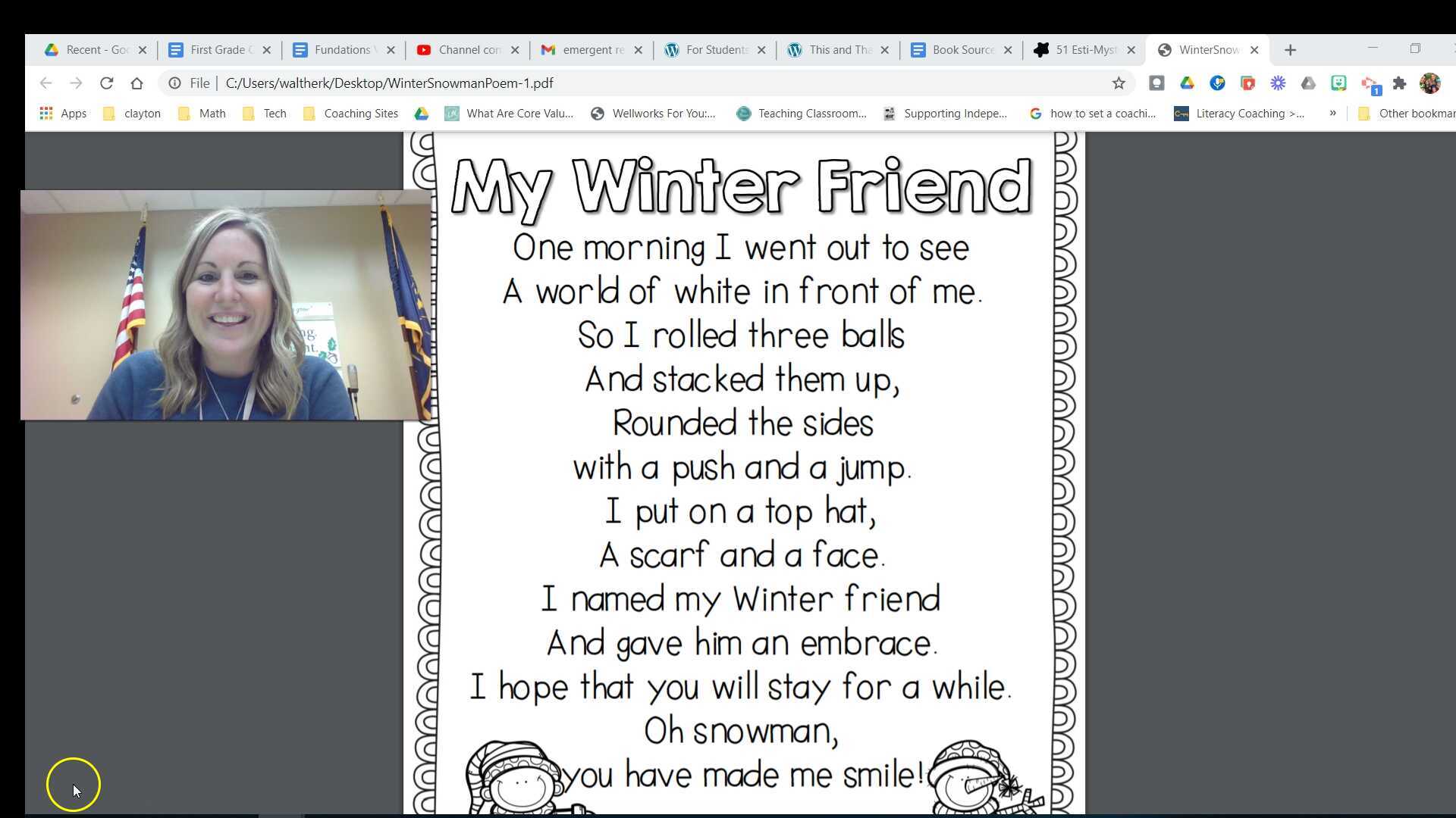My Winter Friend Poem