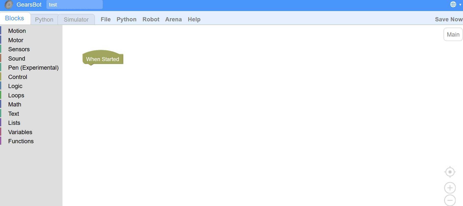 GearsBot Choose a Robot