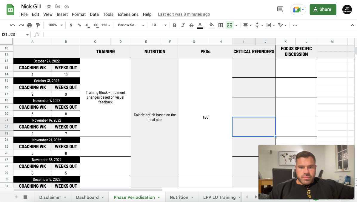 Nick Re-Set Up 26.10.22