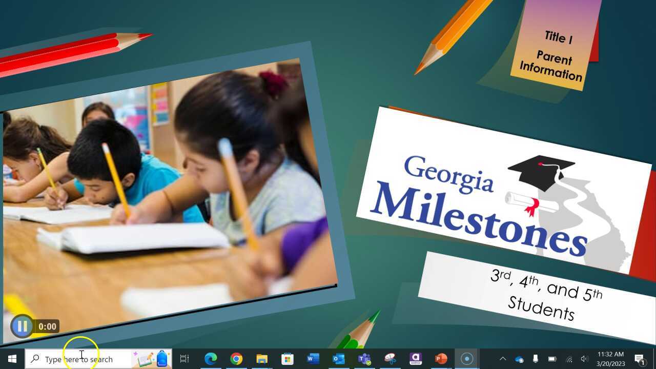 GA Milestones 2023 Parent Info