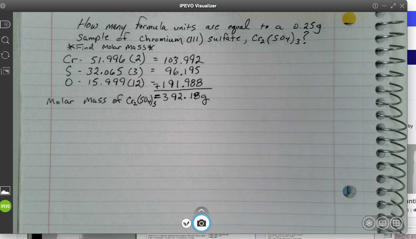 Formula Units Example (2 Step)