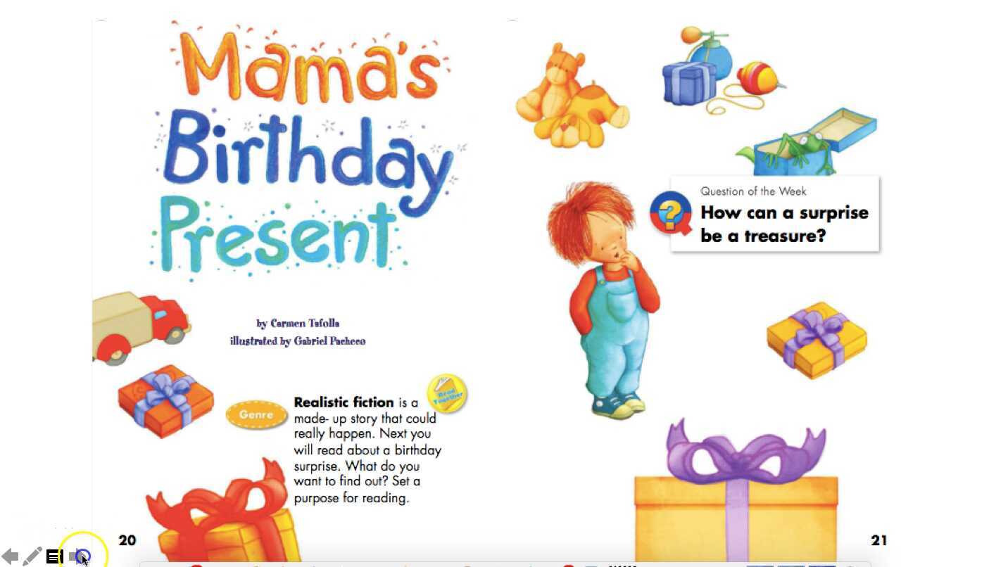 Unit 4 Week 1 Mama's Birthday Present Story Read Aloud