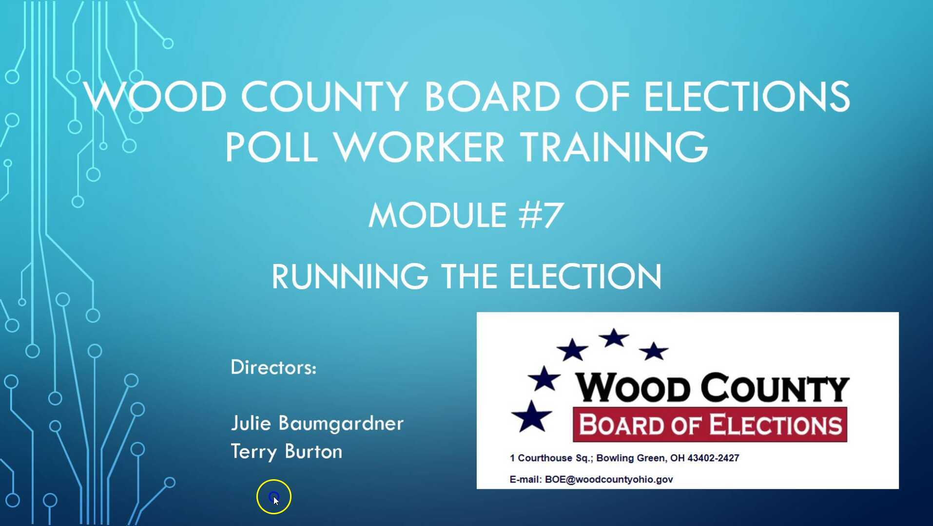 #7 - Running the Election