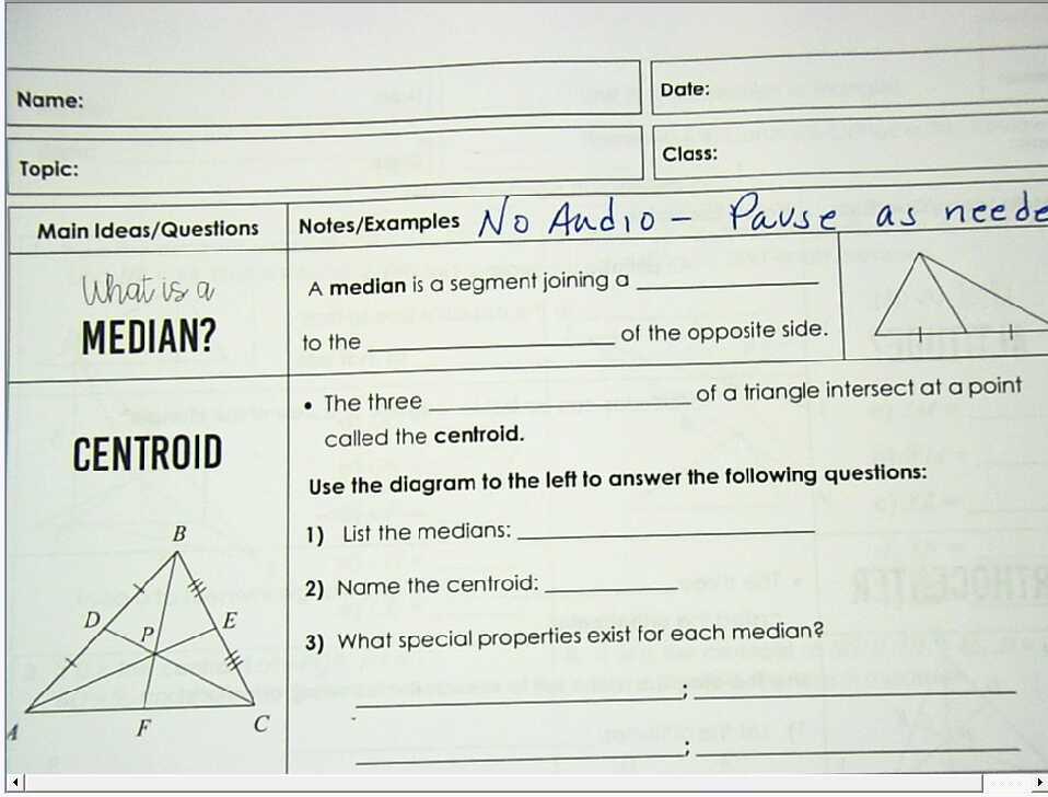 Medians of a Triangle