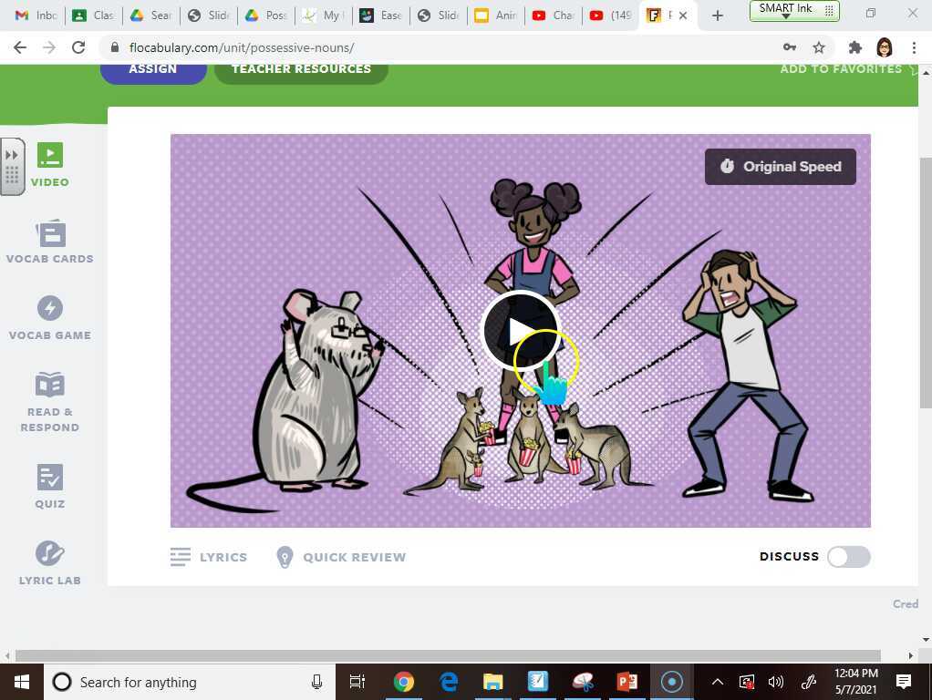 Possessive Nouns Flocabulary
