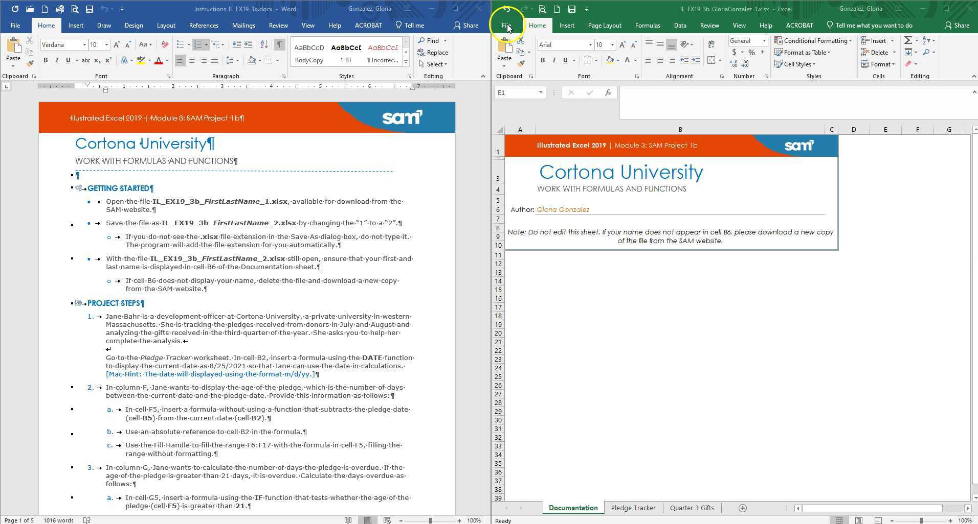 Excel Module 3 Project B (Part 1)