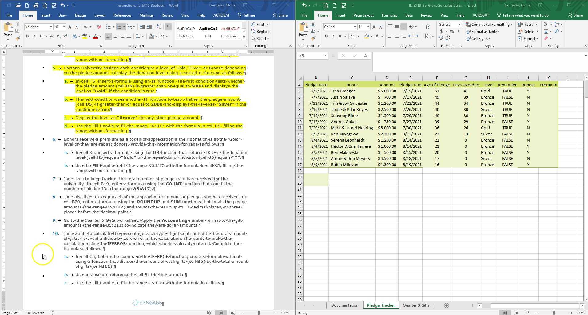 Excel Module 3 Project B (Part 2)