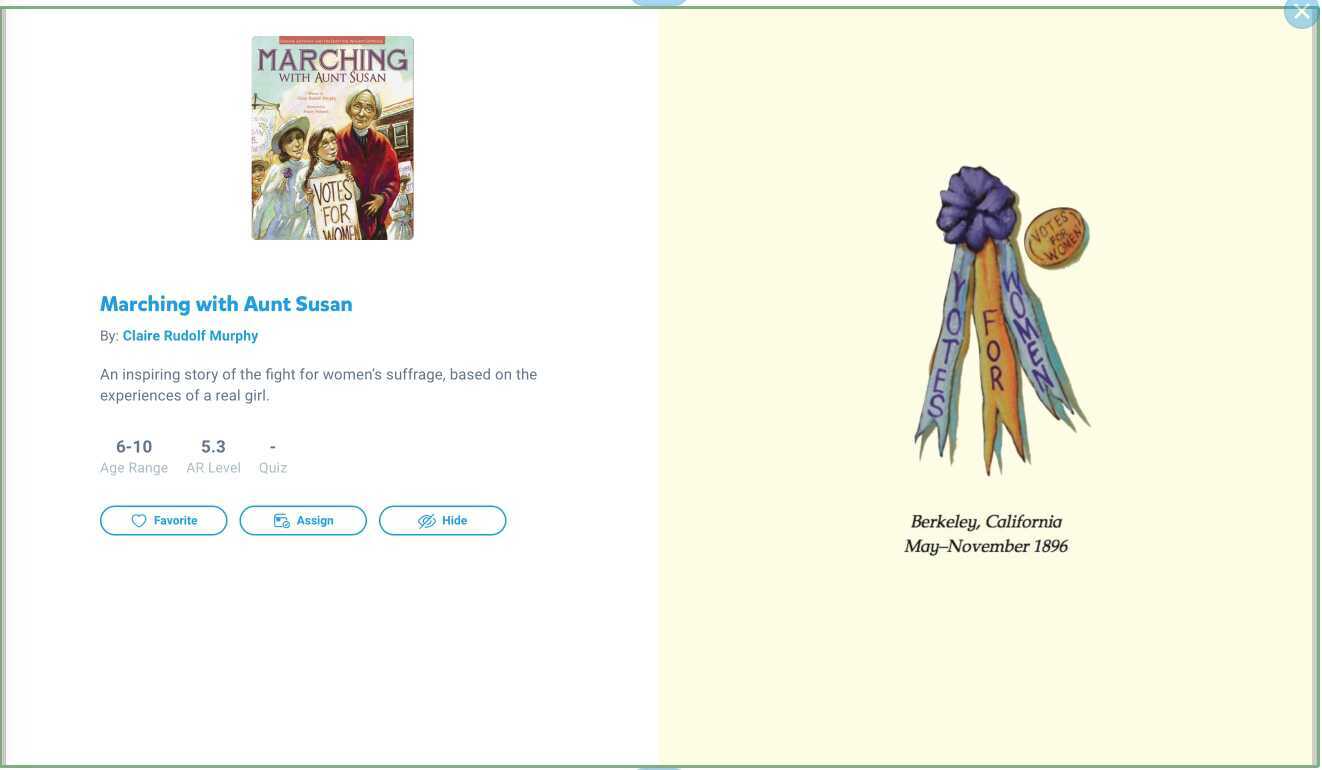 Marching with Aunt Susan