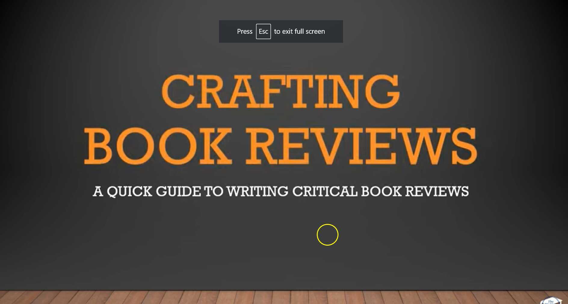 Crafting Book Reviews
