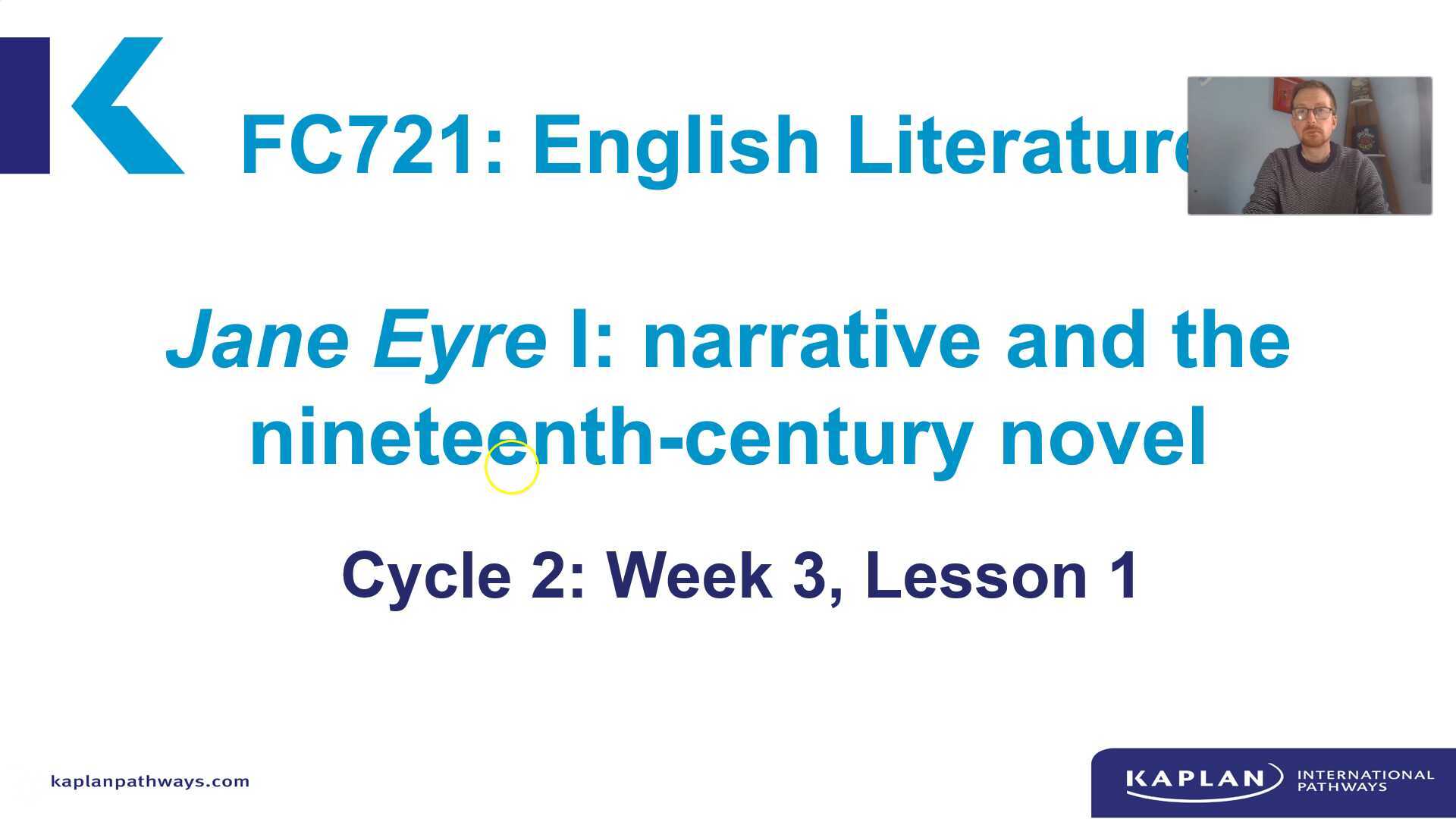 Jane Eyre I: Narrative and the nineteenth-century novel - Part 1