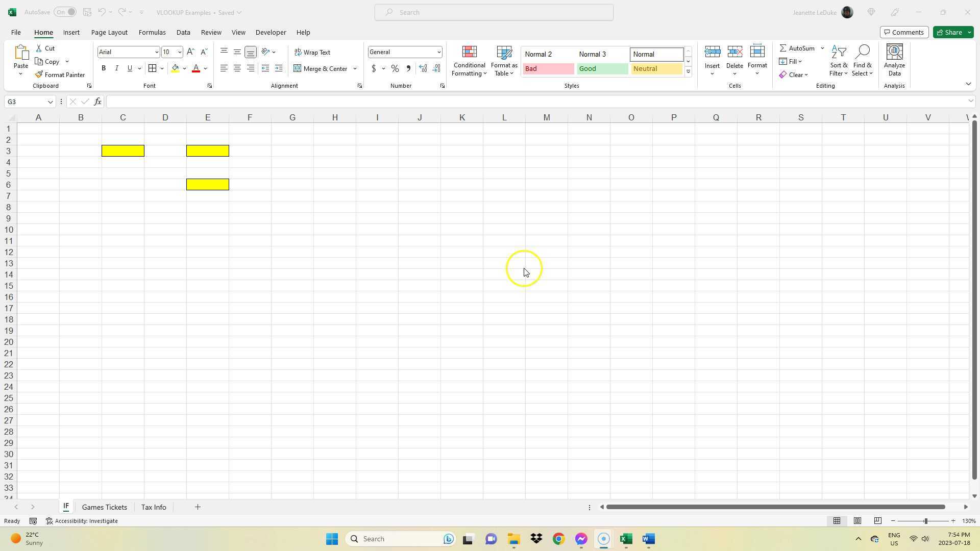 Excel Module 3 IF and VLOOKUP