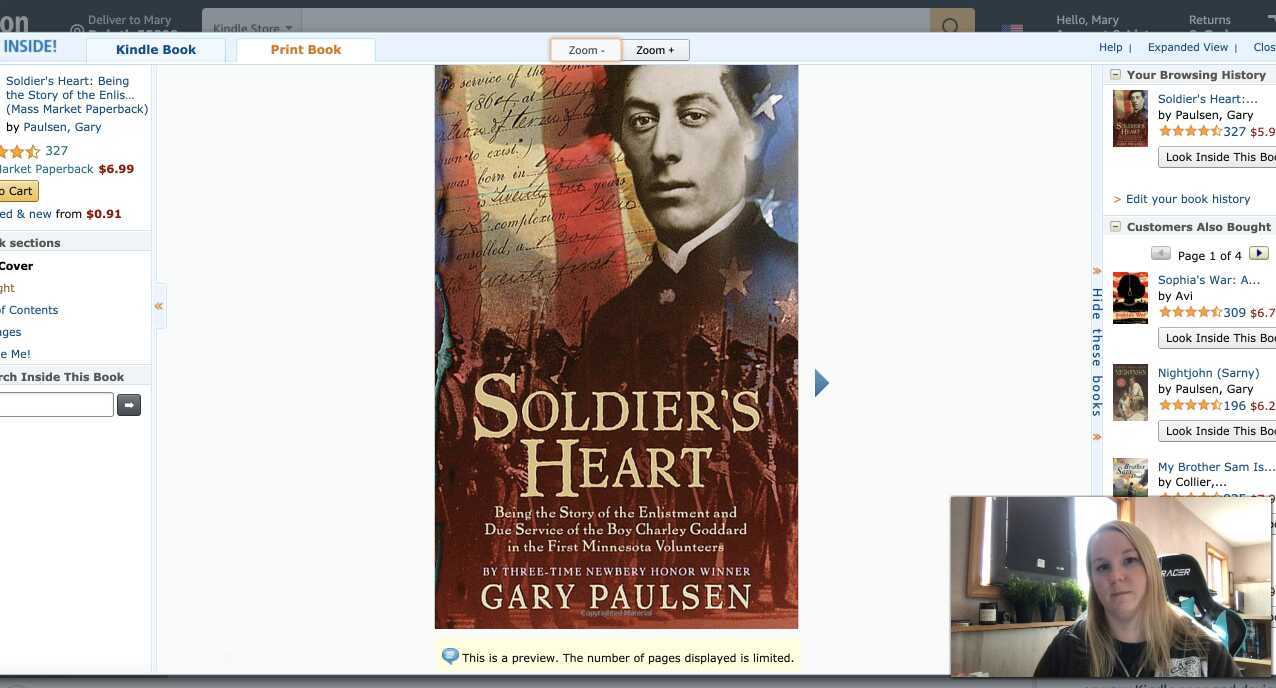 Soldier's Heart - Foreword, Chapters 1 and 2