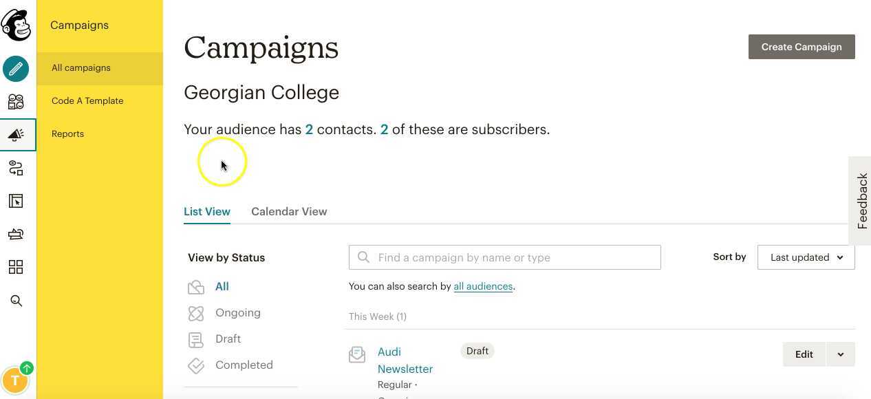 How to Design & Edit your MailChimp Email Campaign