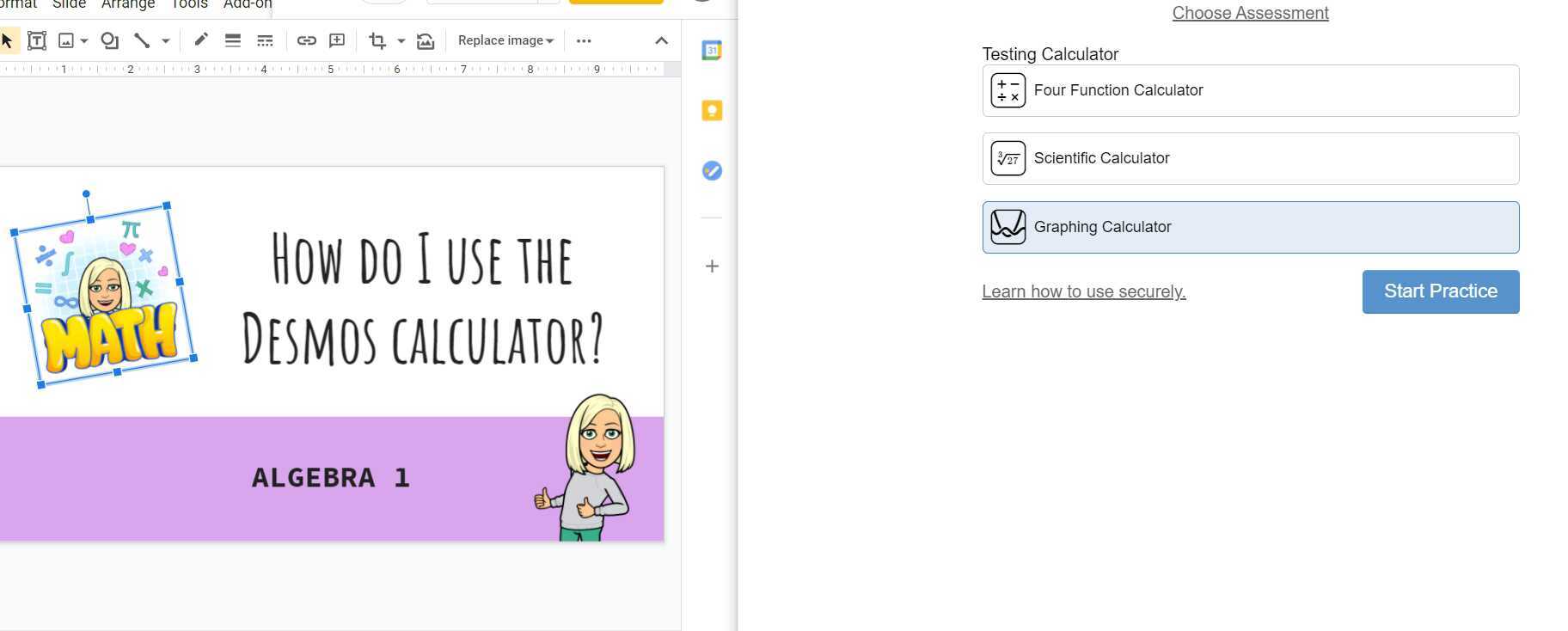 Unit 1: Solving Equations Desmos Tips