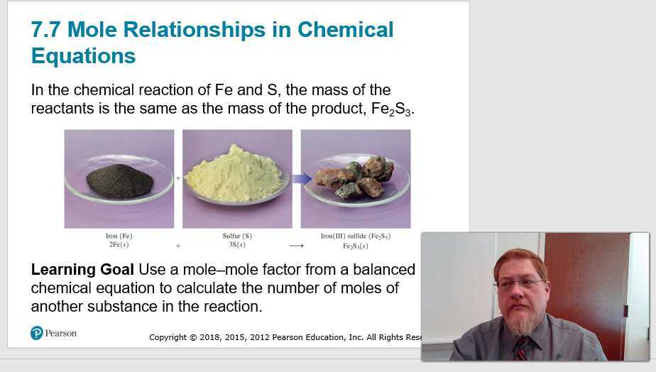 CHM-130 Ch. 7.6 Mole Relationships in Chemical Equations