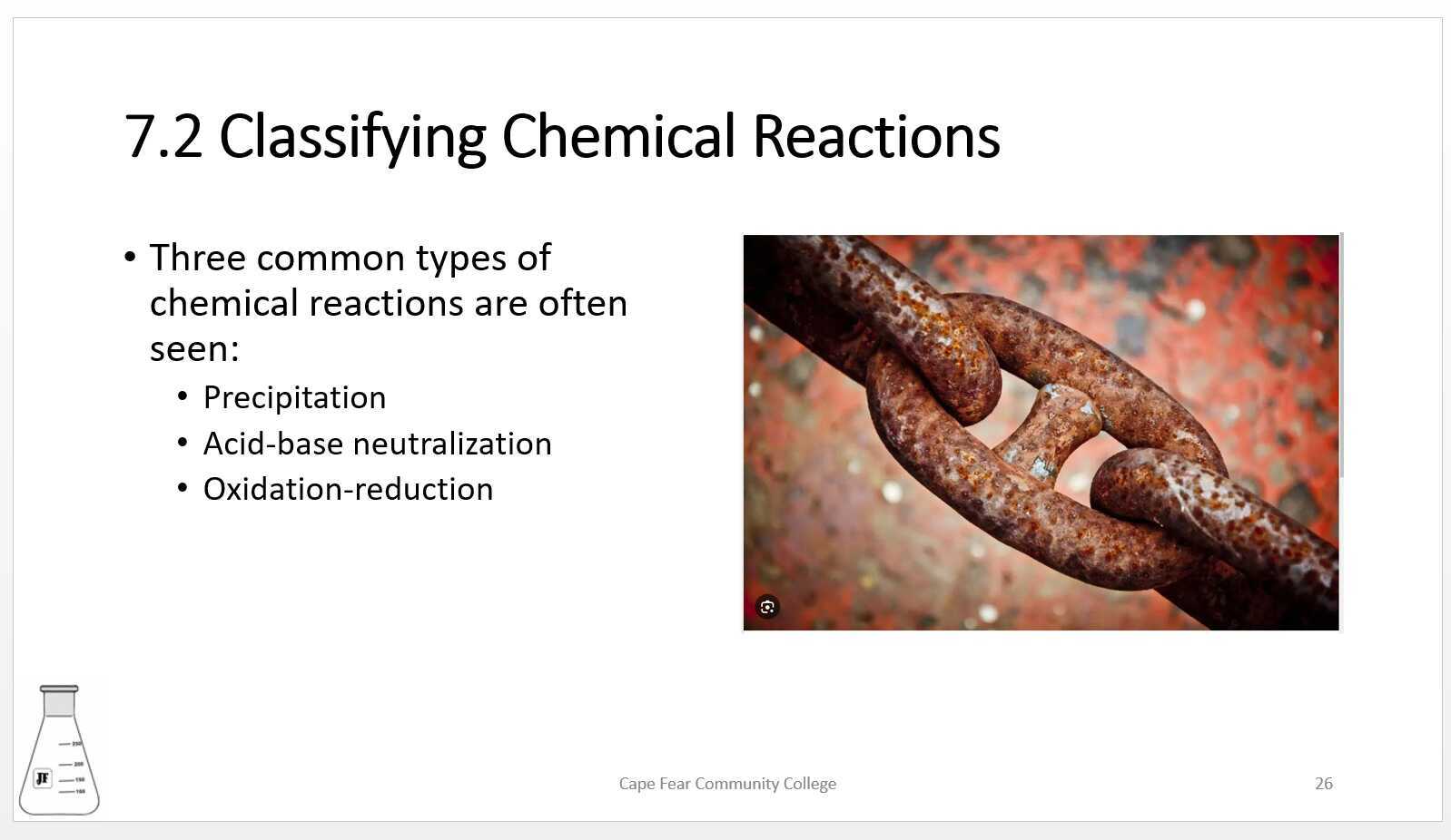 CHM-151 Atoms 1st Ch. 7.2 Classifying Reactions
