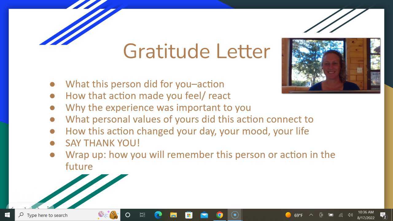 Gratitude Letter