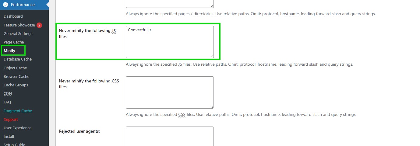 Snip - Minify W3 Total Cache test WordPress - Google Chro