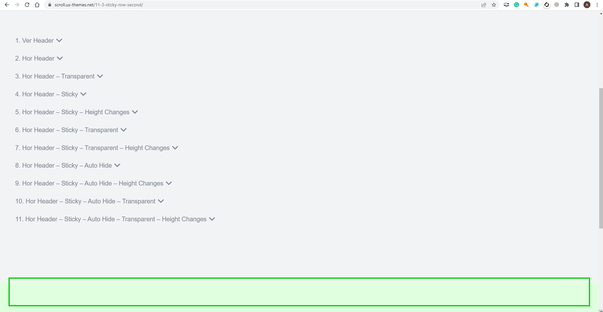 Snip - 11.3. Sticky Row Second - Scroll Cases - Google Chrom