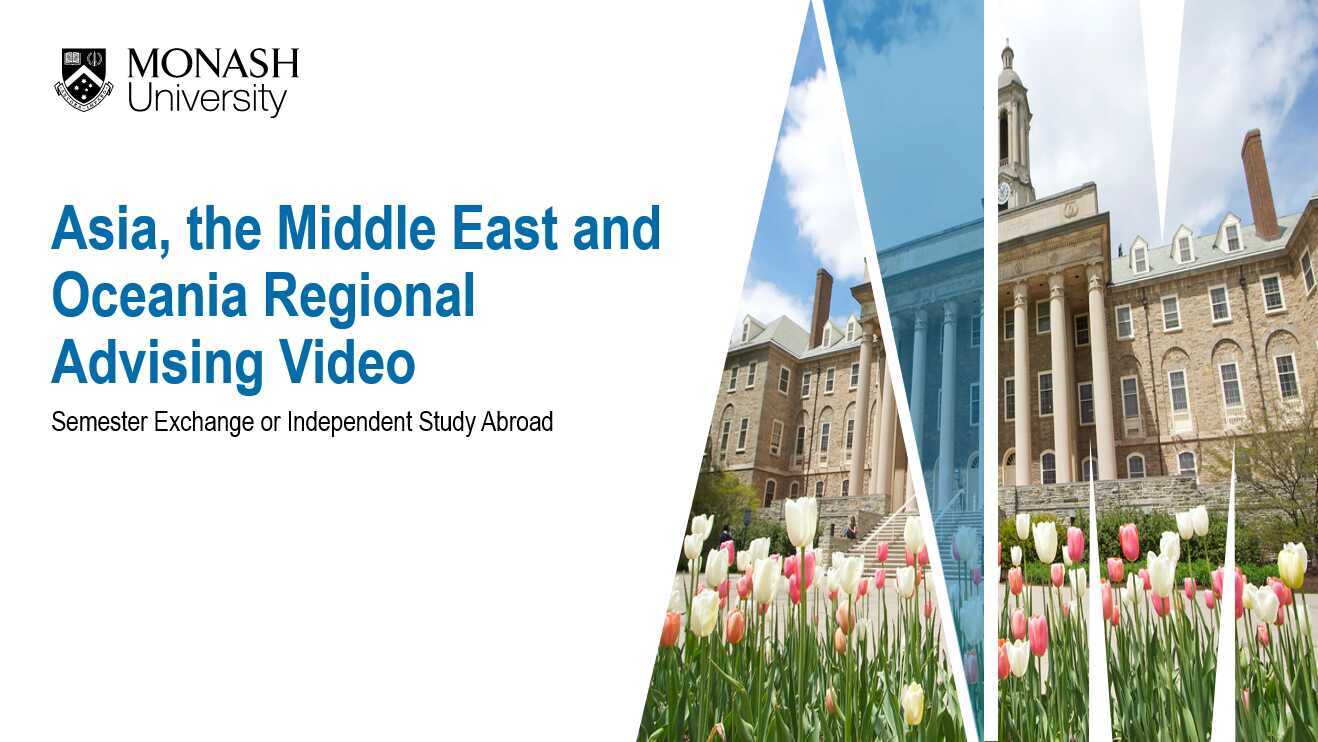 Monash Abroad Videos