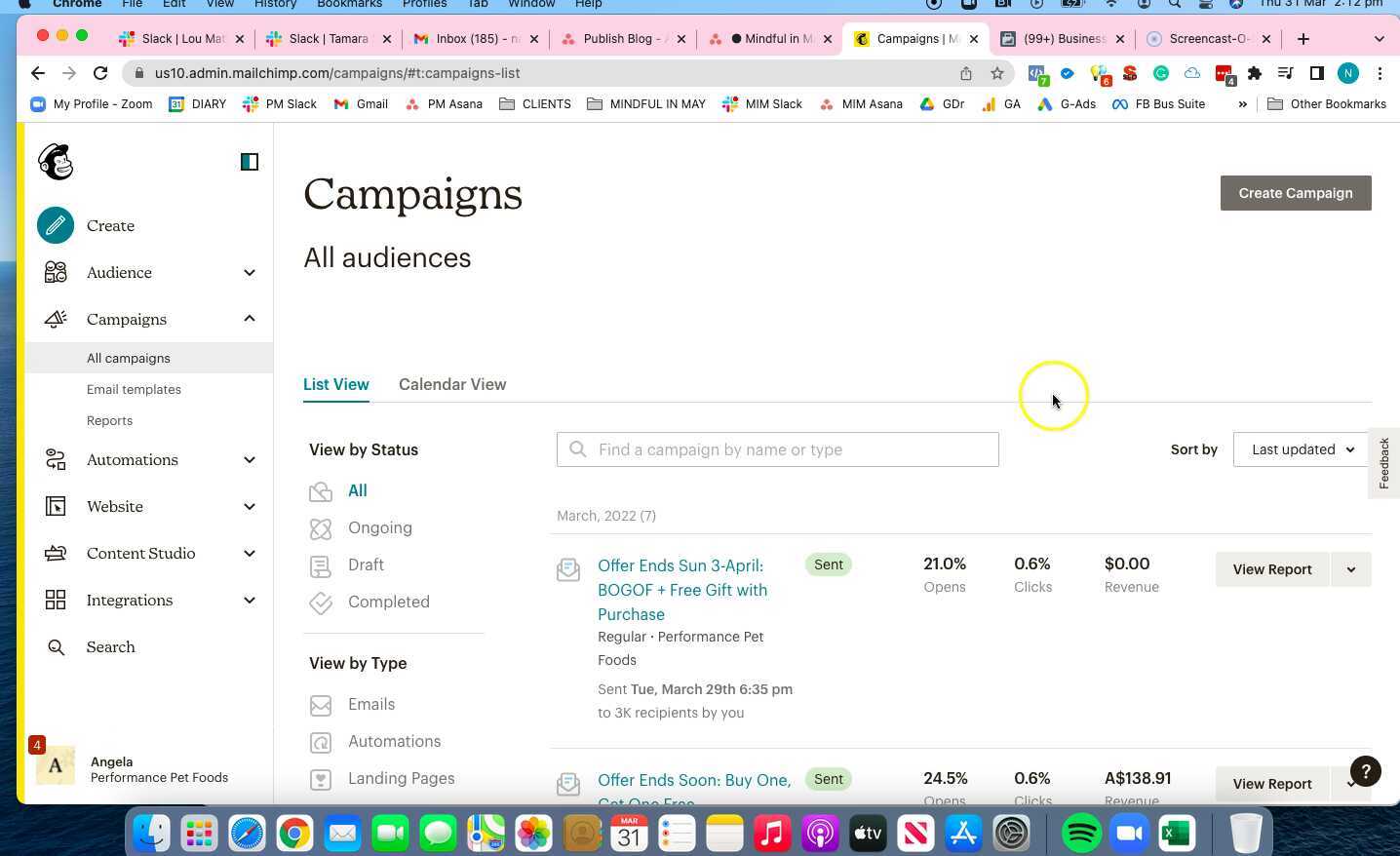 Performance Pet - Email (Mailchimp) Summary of how we work