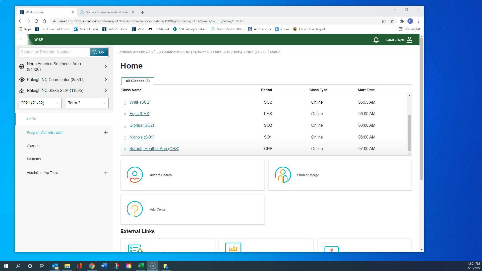 WISE2: Supervisors: How to Transfer a Student From One Class to Another
