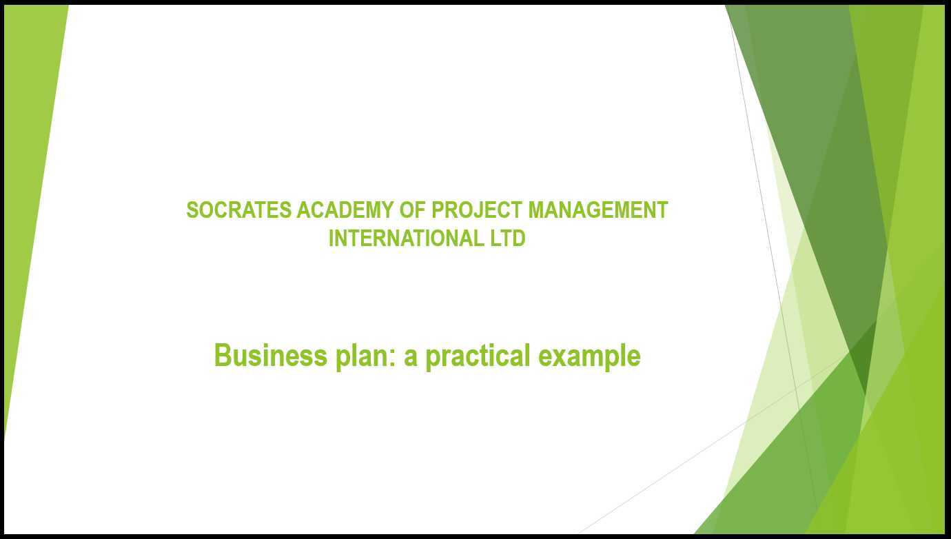 BPD-Video 7.1-Practical example of a business plan