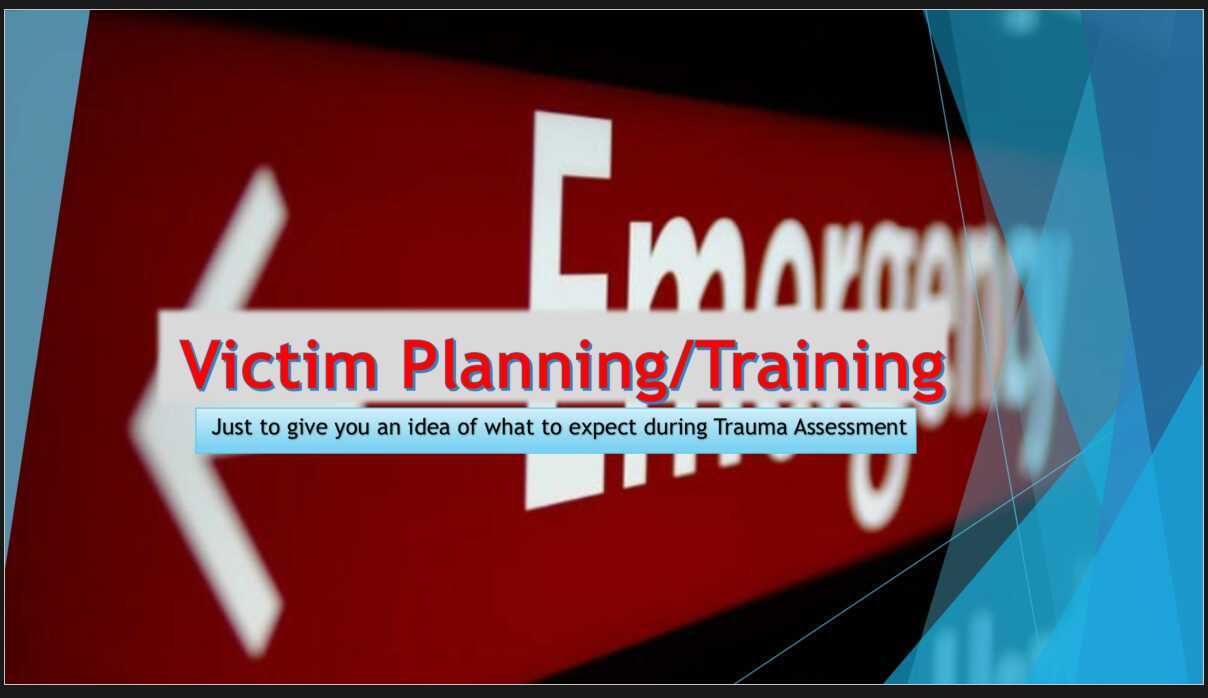 Victim Training for Trauma Lab