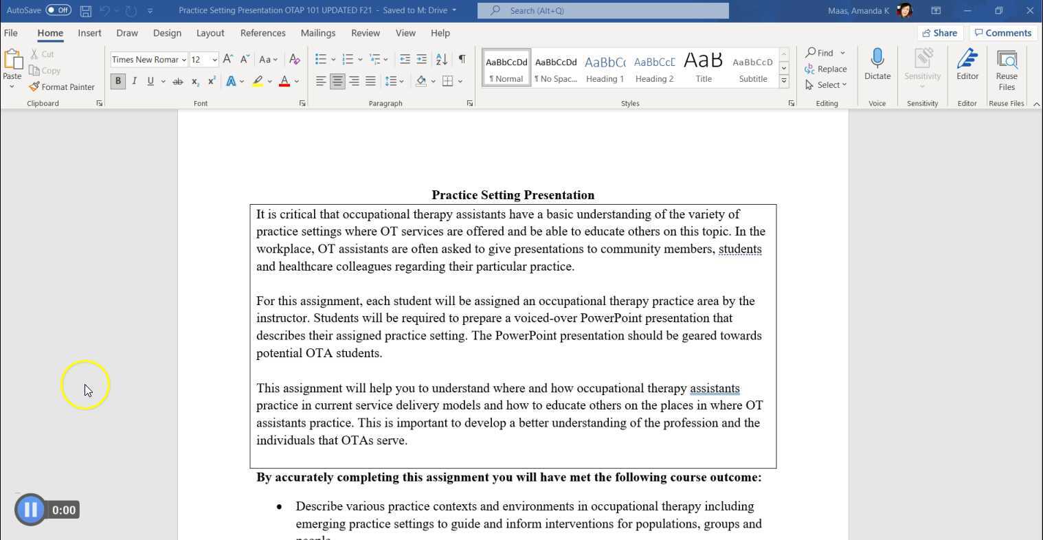 Practice Setting- Intro