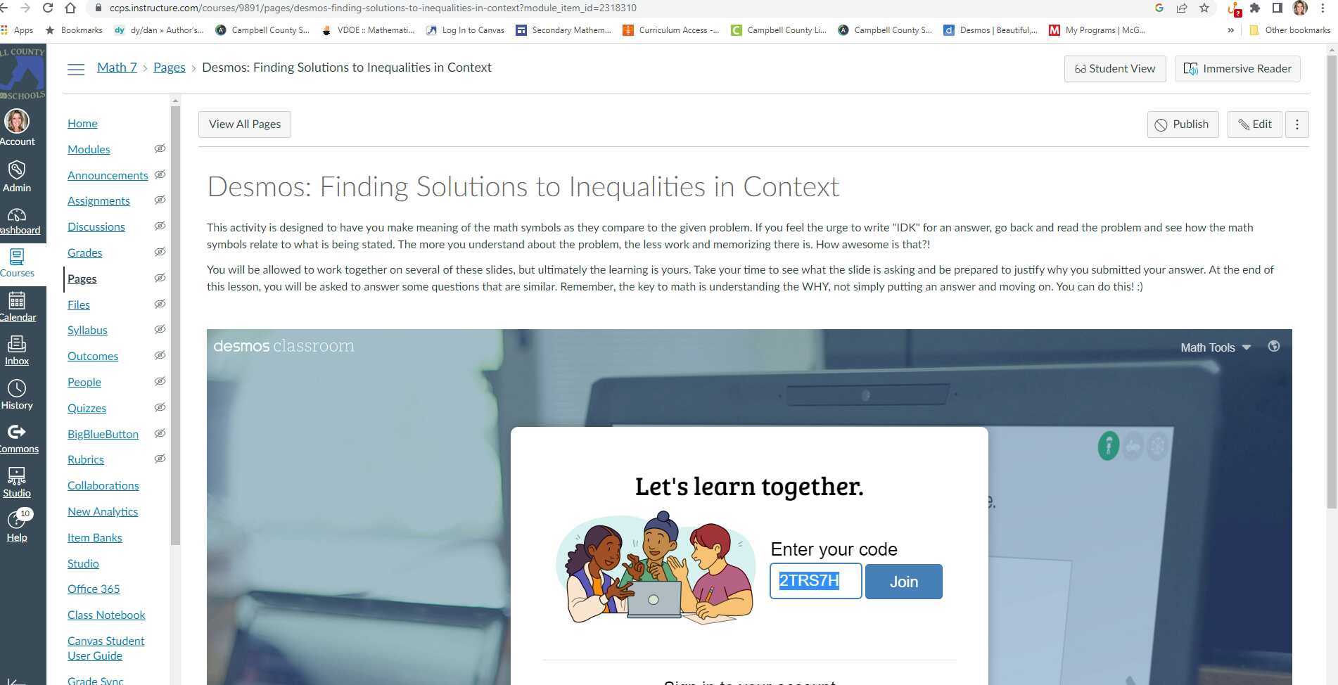 Changing Join Code In Desmos Canvas Activity changing-join-code-in-desmos-canvas-activity