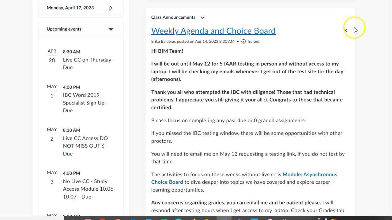 Certiport - FINAL EXAM - BIM Word 2019 IBC