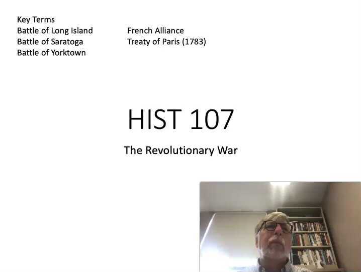 HIST 107: The Revolutionary War (Brief)