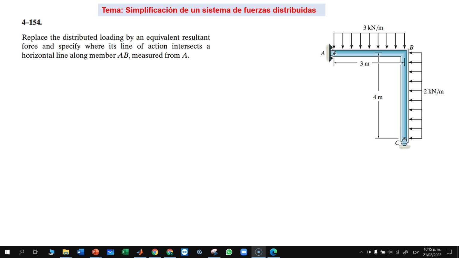 Prob # 4 y Prob # 5 Simplificación de un sistema de Fuerza Distribuidas