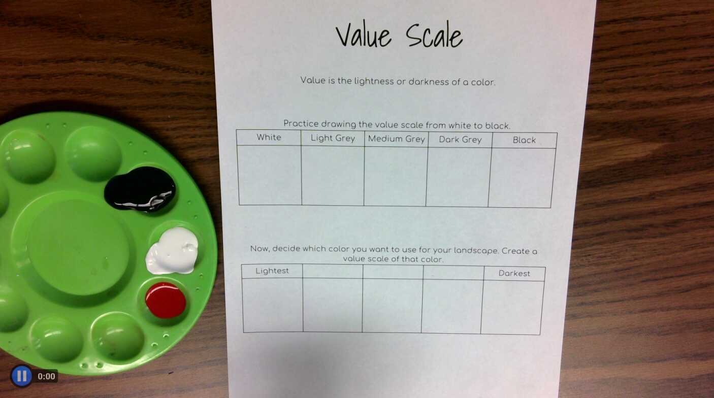 Painting Value Scale