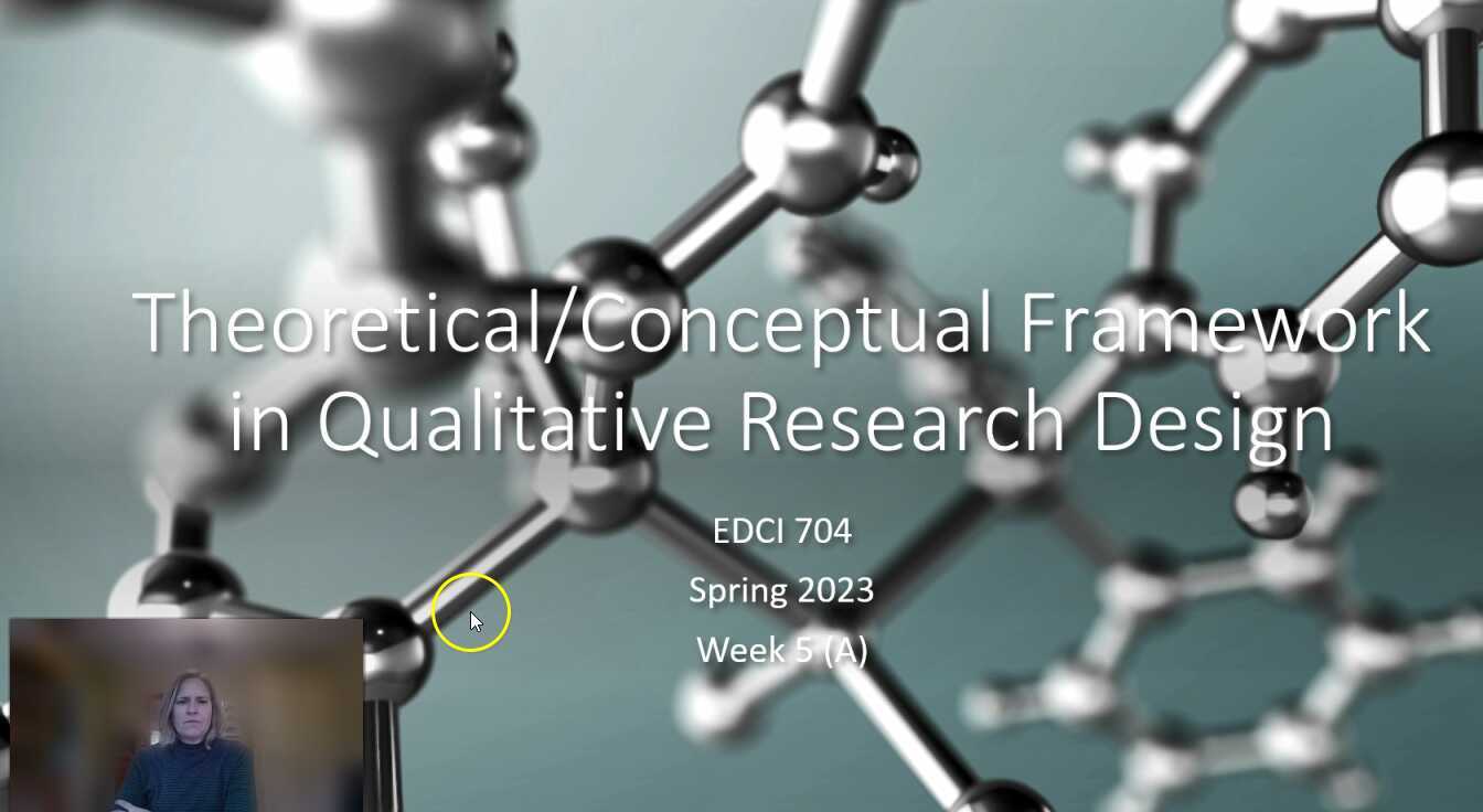 EDCI 704 Theoretical/Conceptual Framework