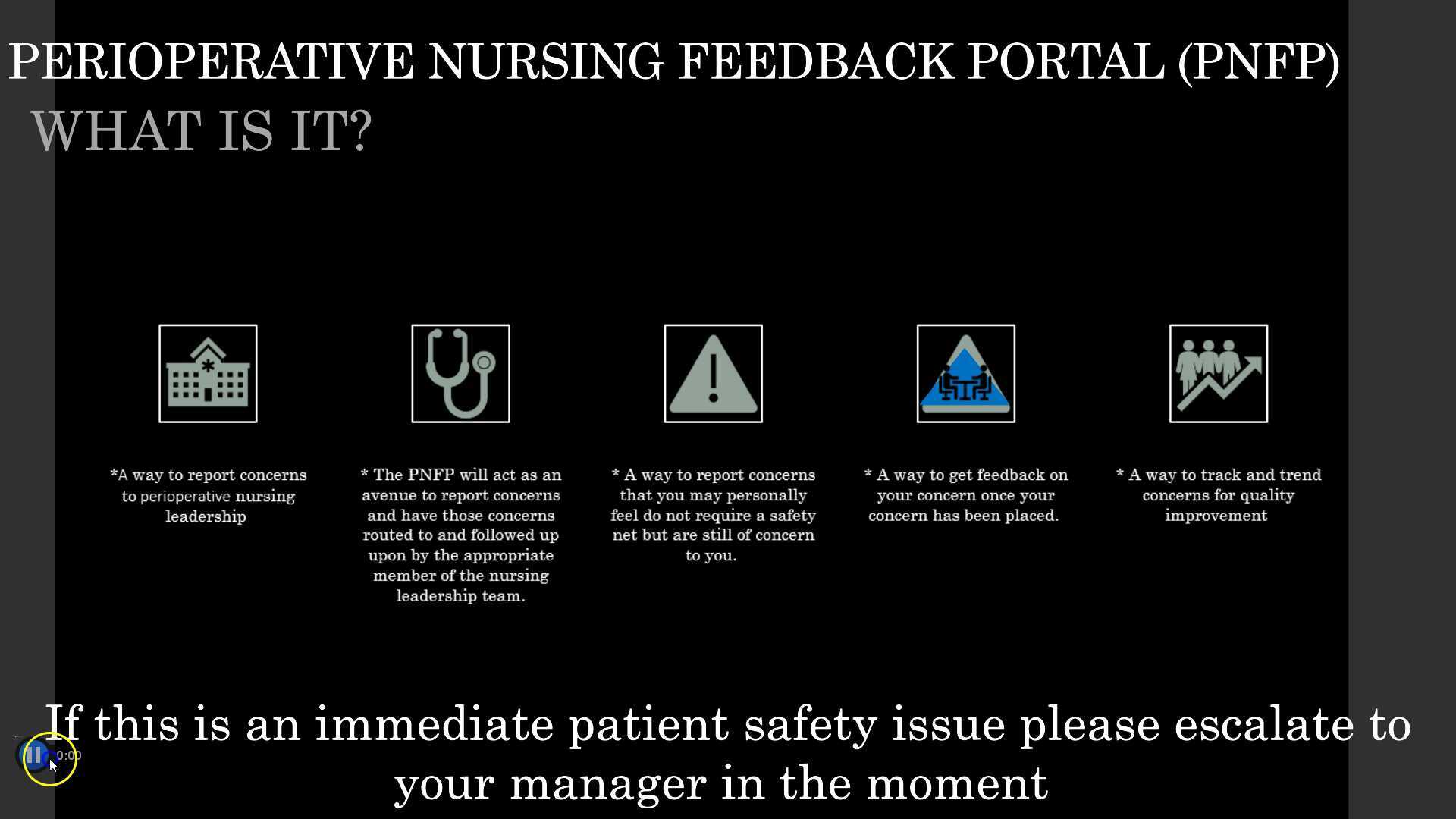 Perioperative Nursing Feedback Portal