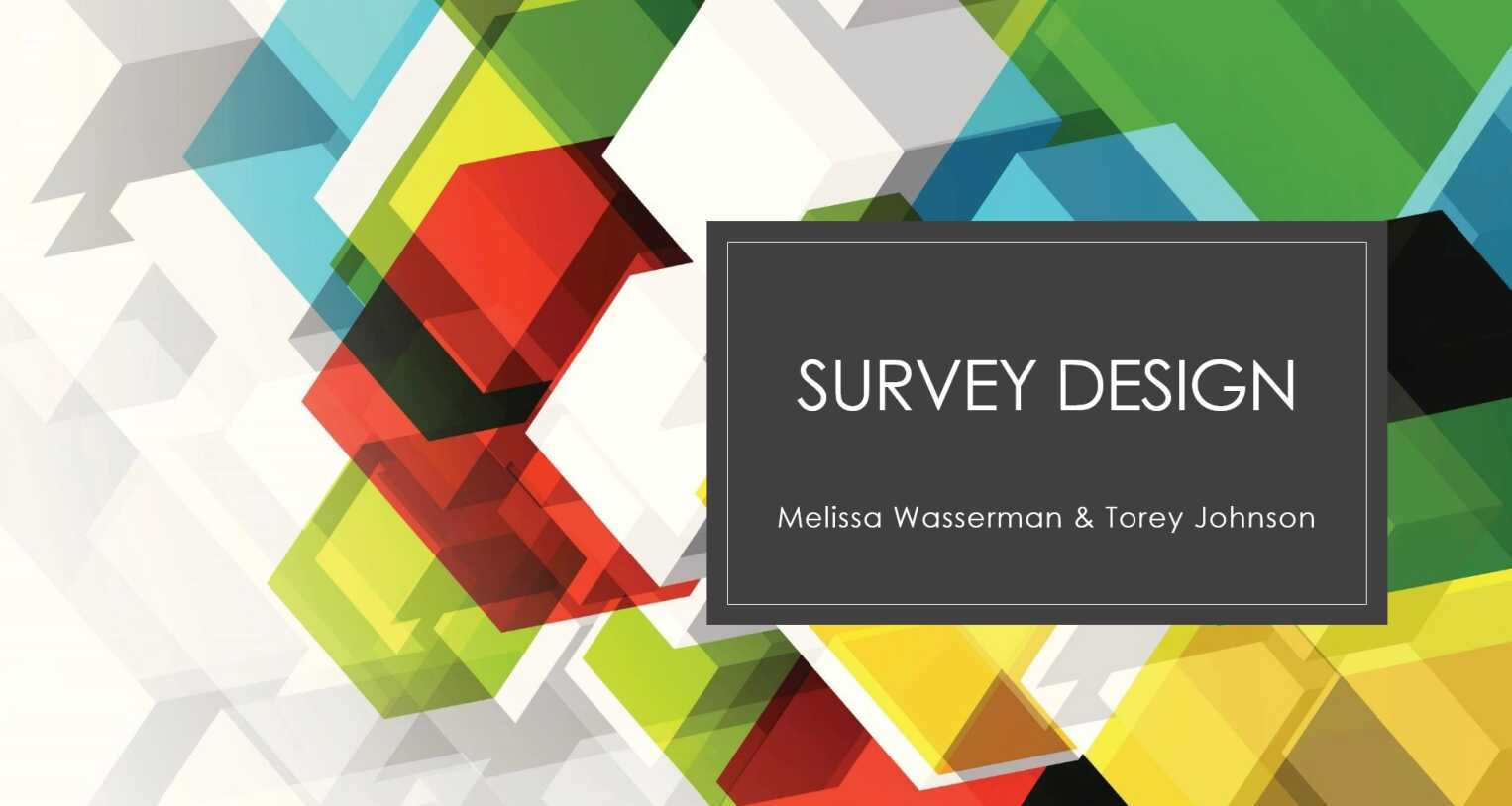Survey Design
