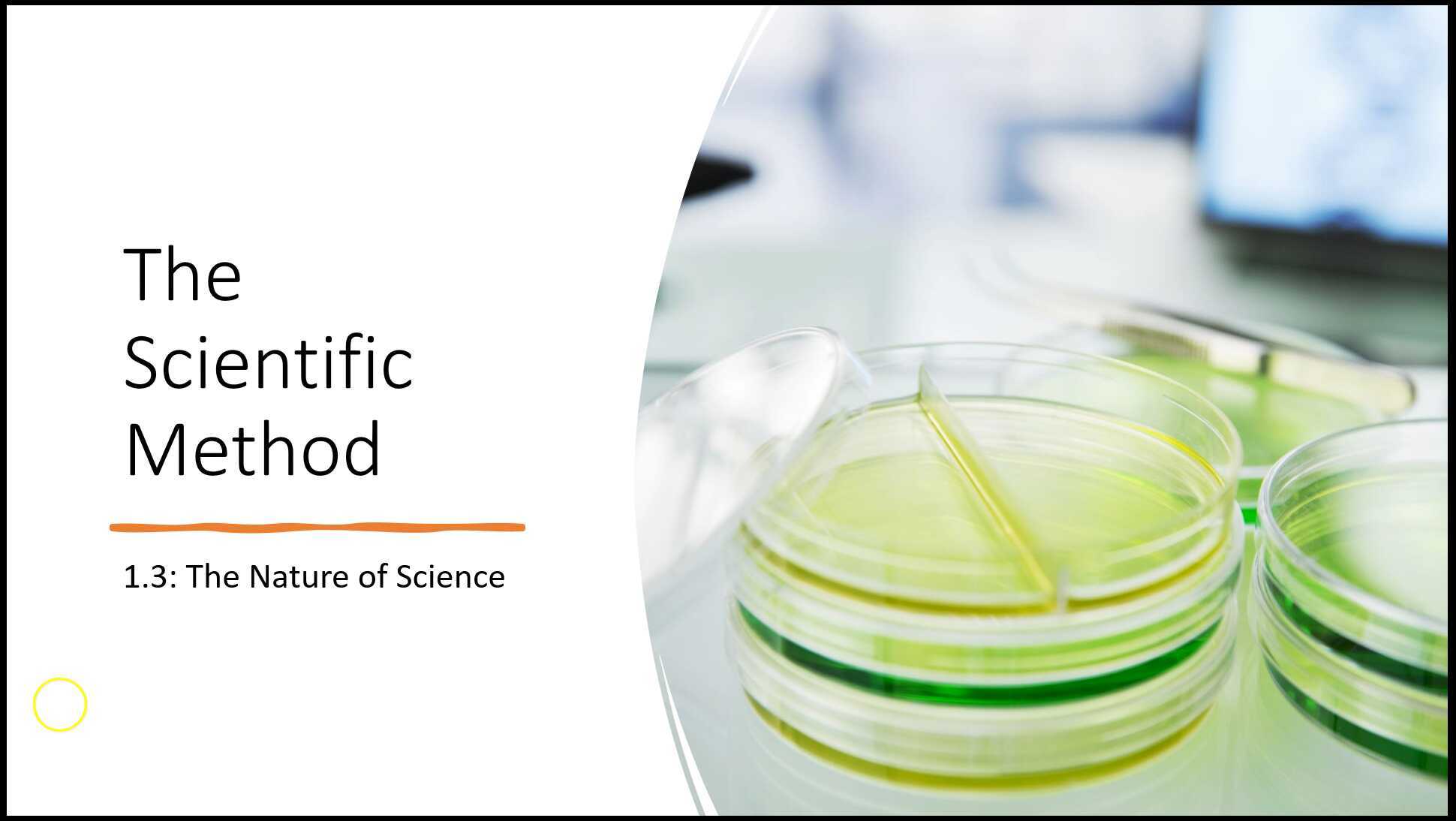 Ch 1 The Scientific Method