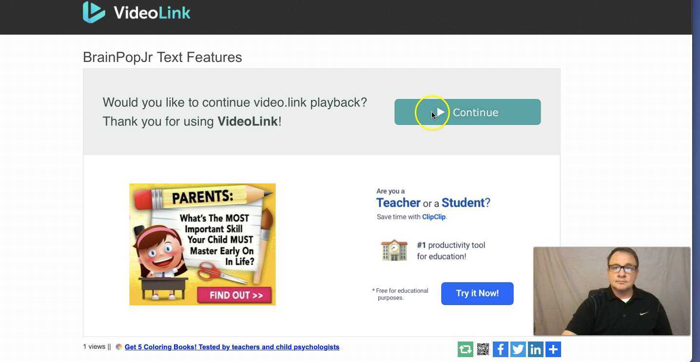 Brainpop Text Features