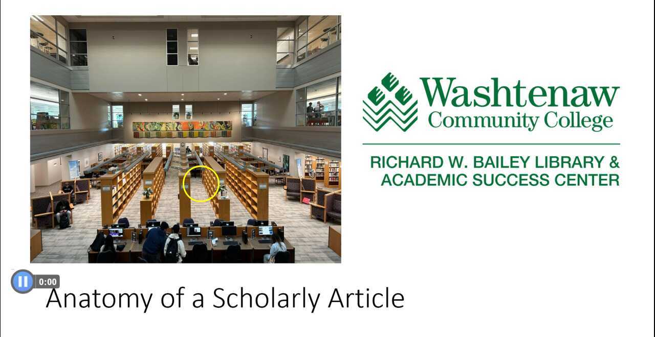 Anatomy of a Scholarly Article