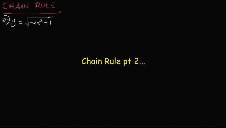 Calc 1 - Chain Rule 2