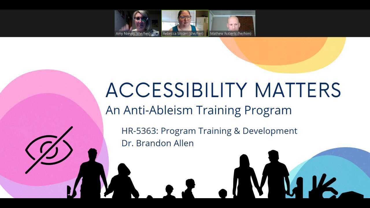Accessibility Matters: An Anti-Ableism Training Program