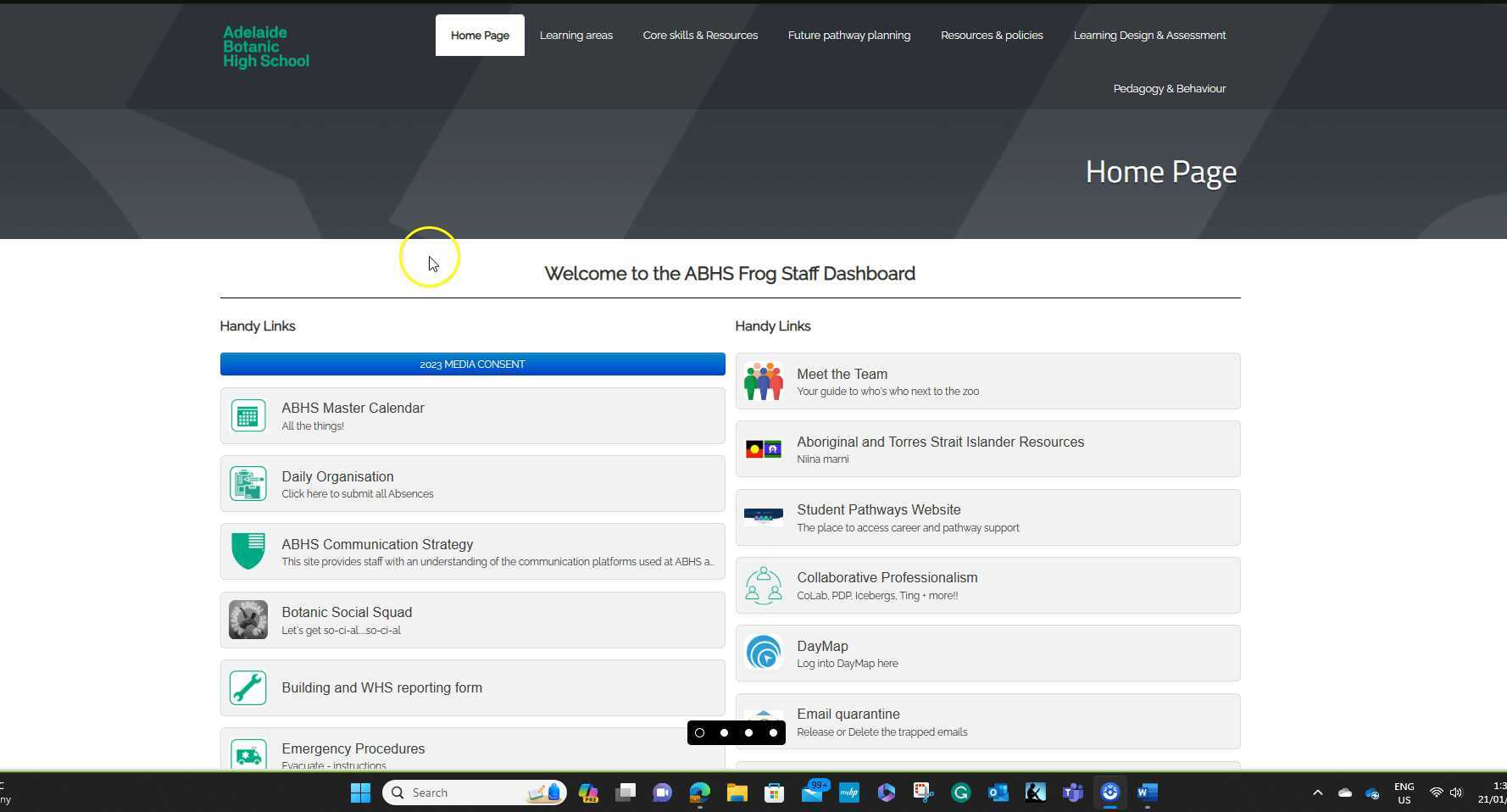 Refocus, Restore, Reconnect Procedure at ABHS