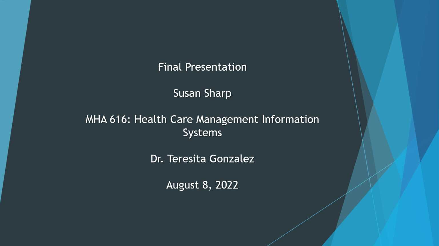 Final Presentation - Susan Sharp