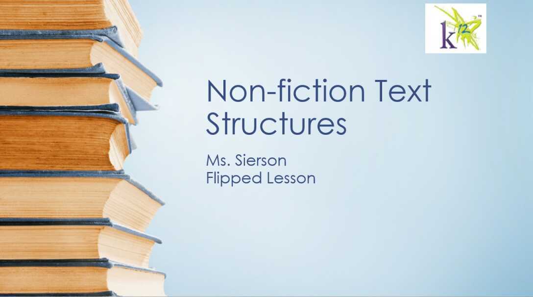 Non Fiction Text Structures