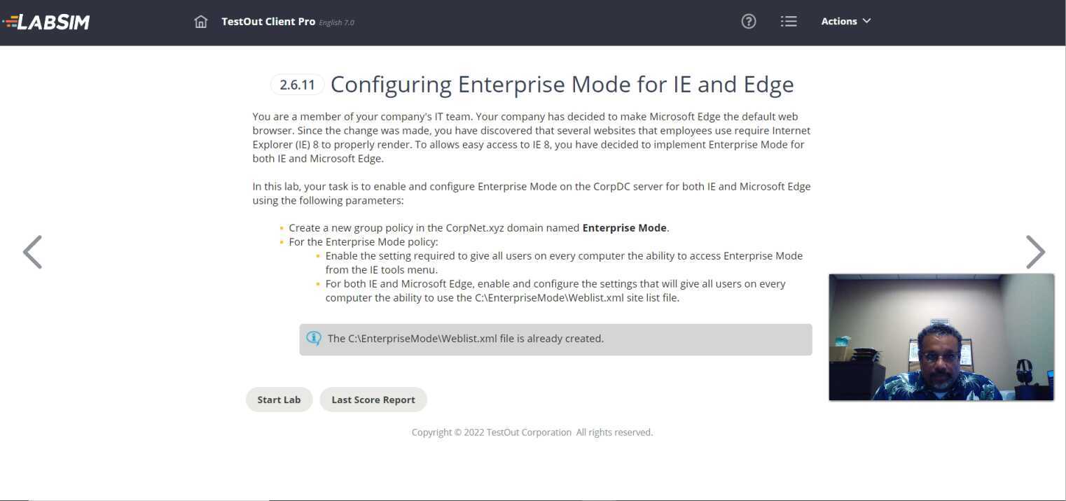 2.6.11 Configuring Enterprise Mode for IE and Edge