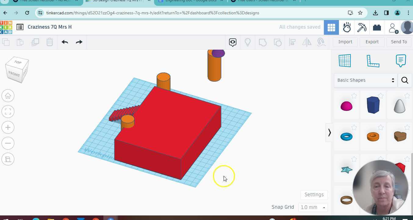 Tinkercad Cutting Holes