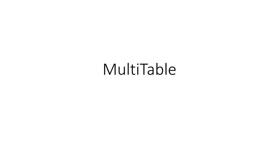 CIS177-MultiTable