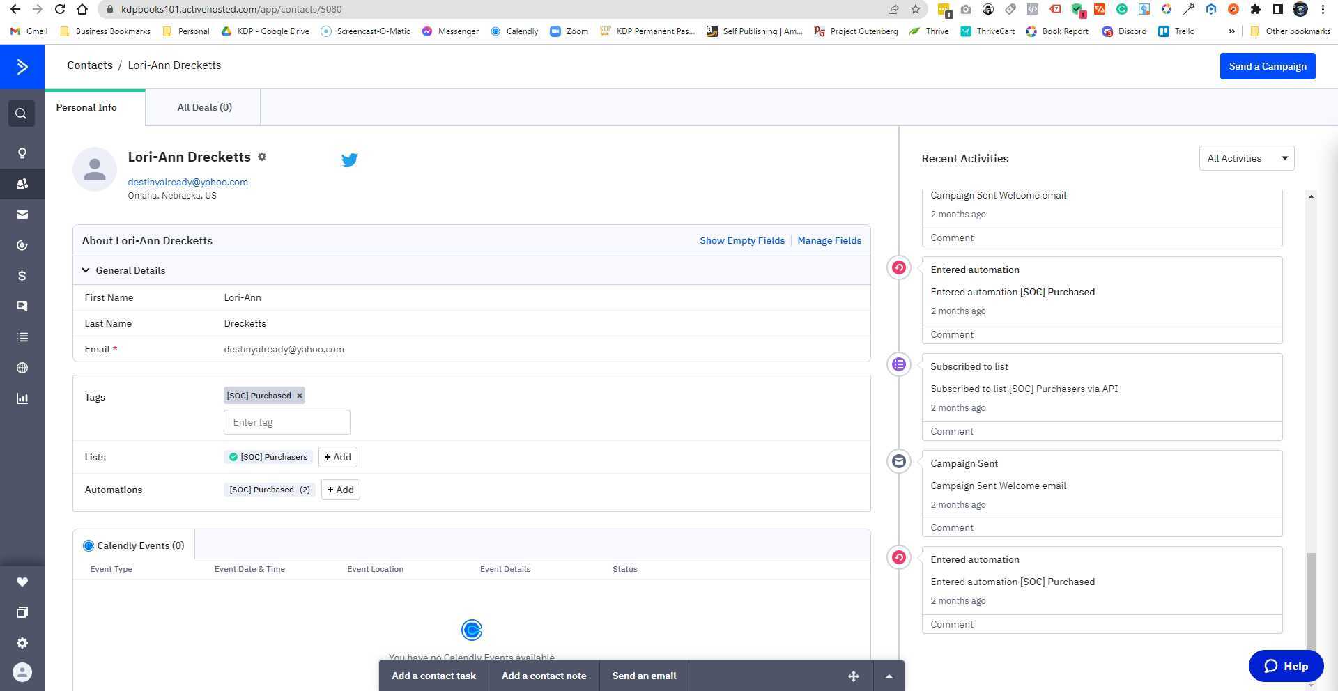 Lori - Book review emails